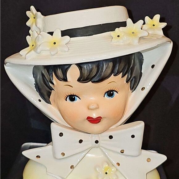 Relpo | Accents | Vintageceramic Lady Head Vase By Relpo 6 | Poshmark